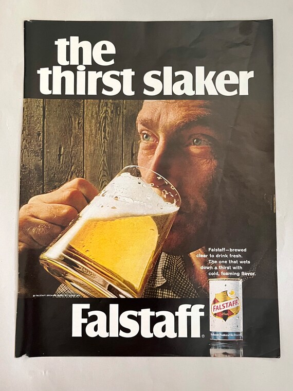 Falstaff 1968 Man Cave Vintage Beer Ads Vintage - Etsy