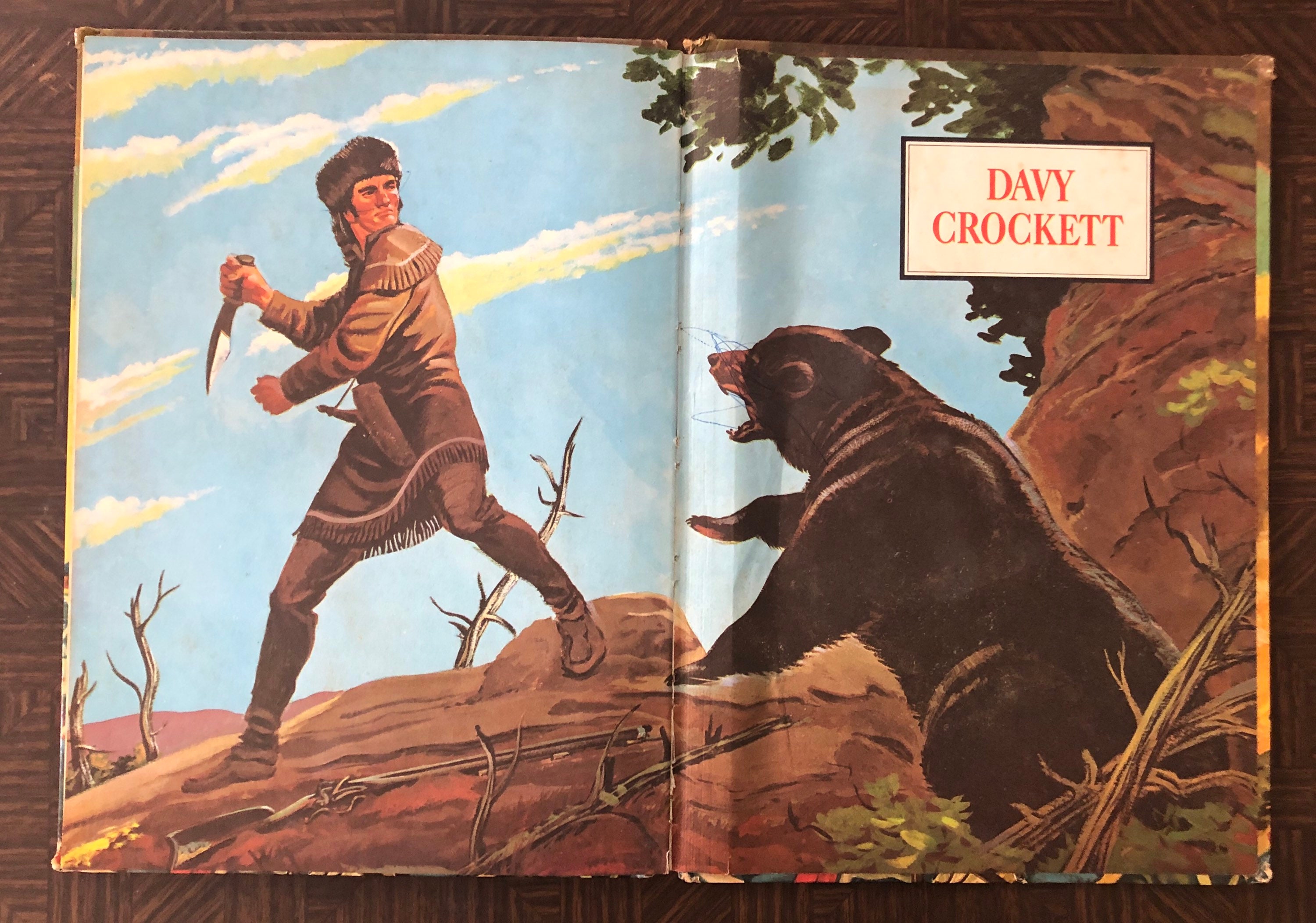 Davy Crockett Frontiersman and Indian Scout by Hazel Davey Illustrated ...