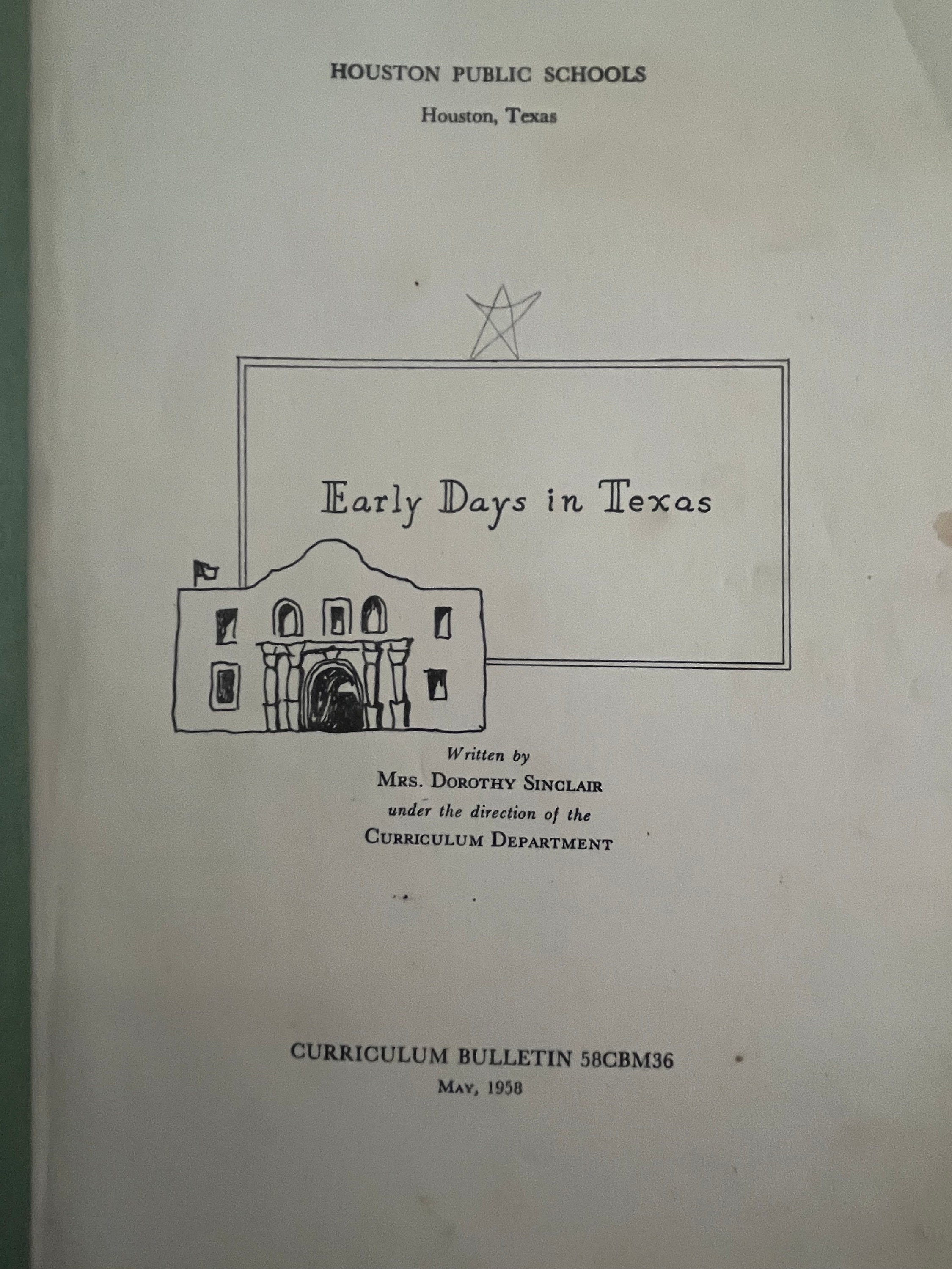 Rare Texas History Book From Houston Public Schools - Etsy