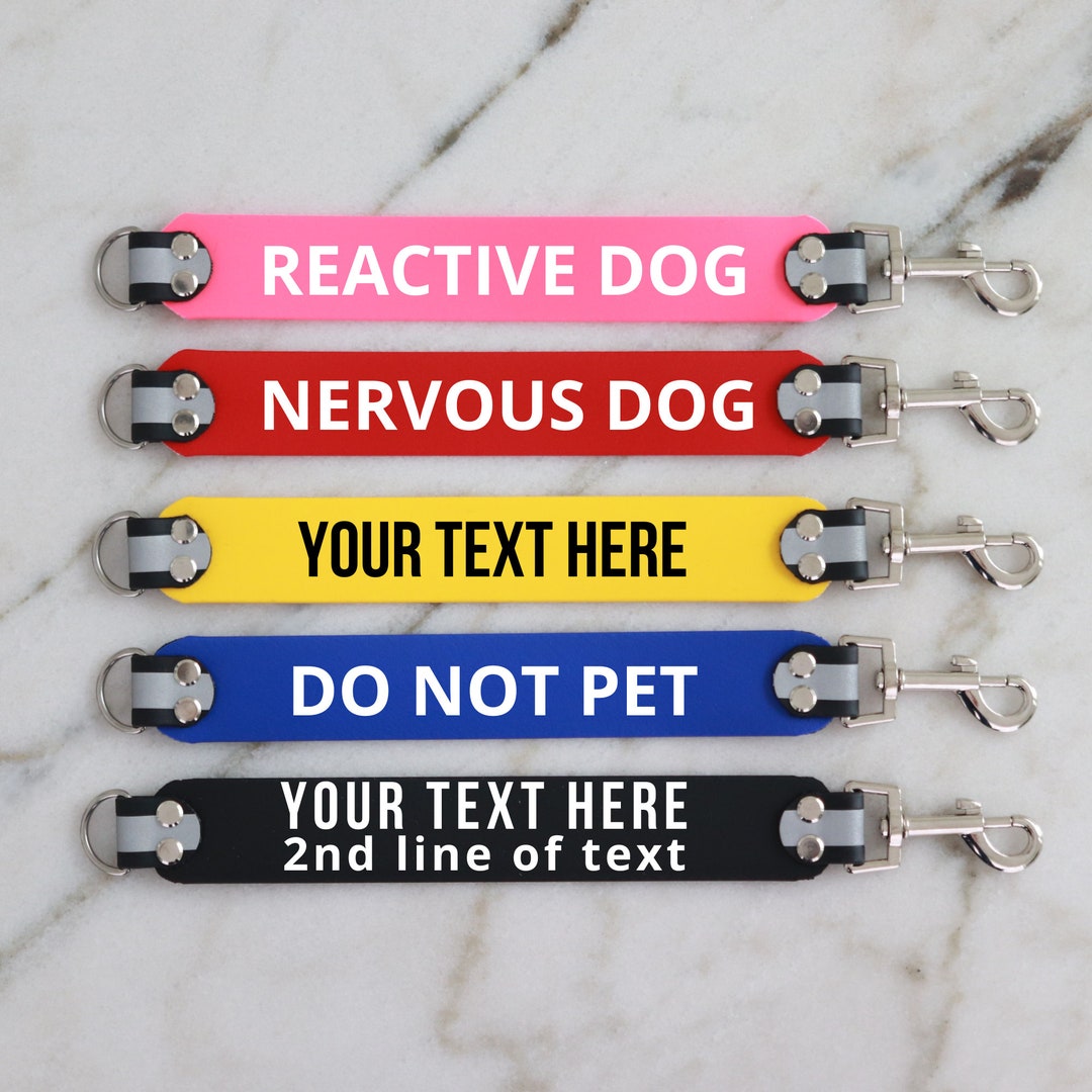 Custom Leash Wrap, Double Sided Warning Sign,durable Dog Leash Sleeve ...