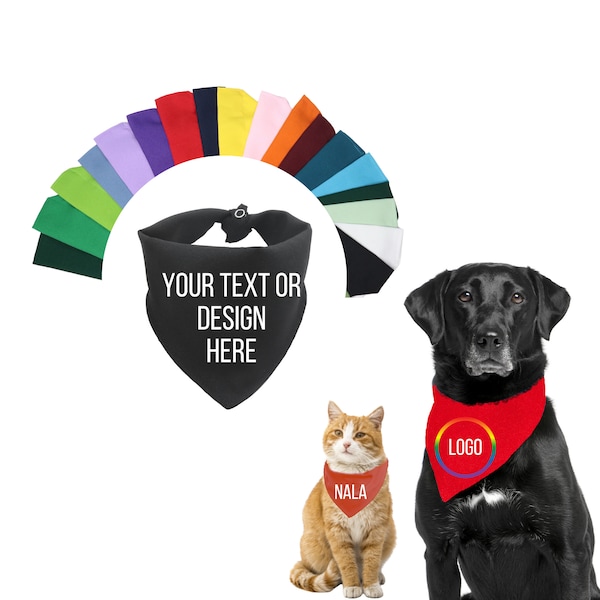 Custom Dog Bandanas - Etsy
