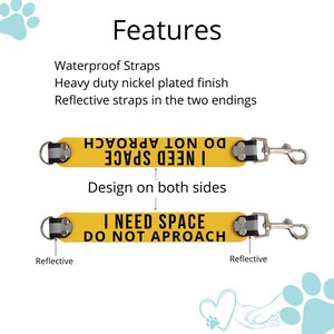 Custom Leash Wrap, Double Sided Warning Sign,durable Dog Leash Sleeve ...