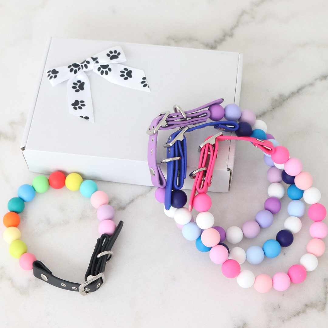 Adjustable Beaded Dog Collar,fancy Dog Necklace,waterproof Dog Collar ...
