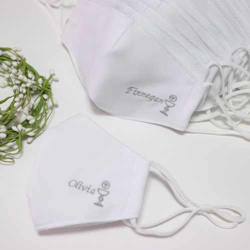 First Communion Mask With Filter Girl Communion Masks First - Etsy