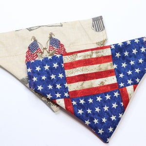 4th of July Dog Bandana, Over the Collar Patriotic Dog Scarf, American ...