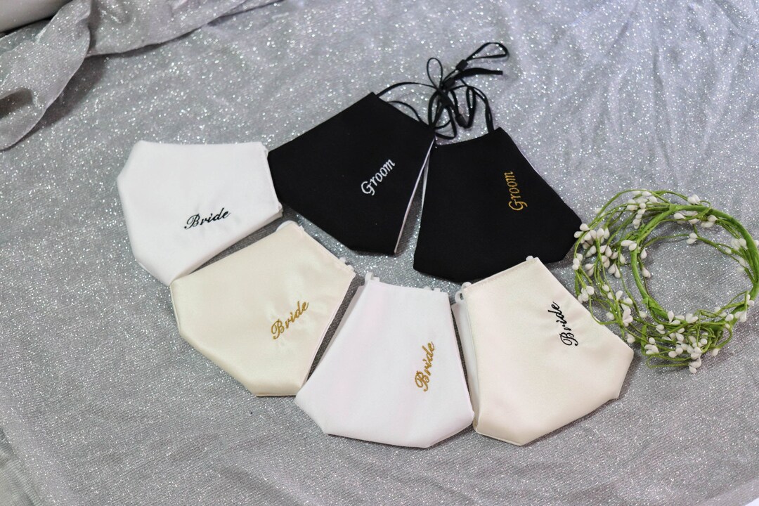 Custom Bride and Groom Mask With Filter, Wedding Mask, Bride Mask, Mask ...