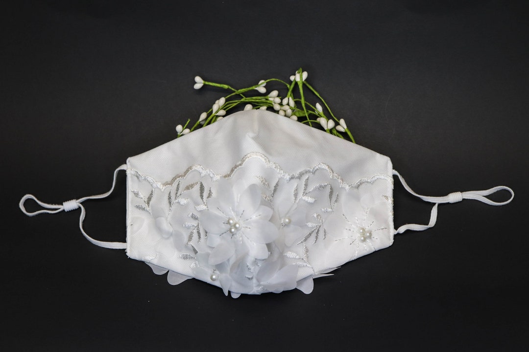 First Communion Mask With Filter, Girl Communion Masks, First Holy ...