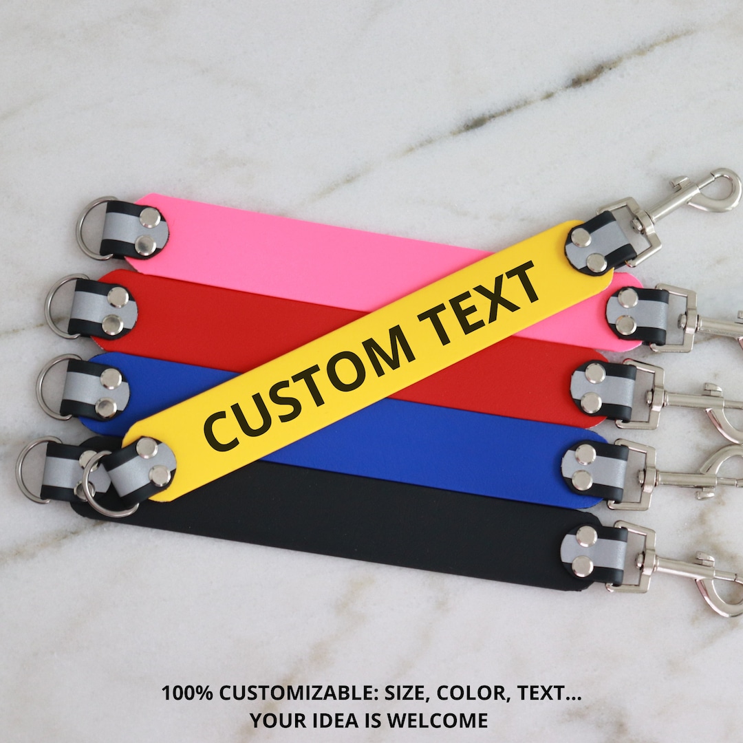 Custom Leash Wrap, Double Sided Warning Sign,durable Dog Leash Sleeve ...