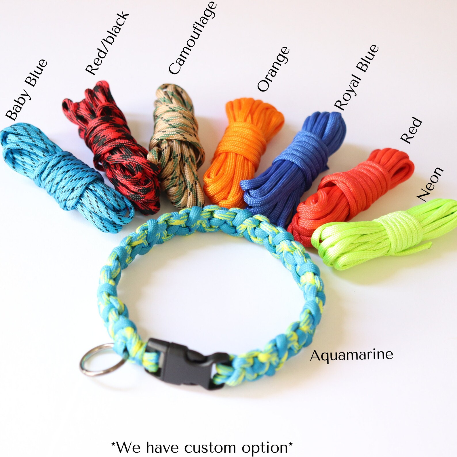 Custom Color Paracord Dog Collar Weaved Dog Collar Paracord - Etsy