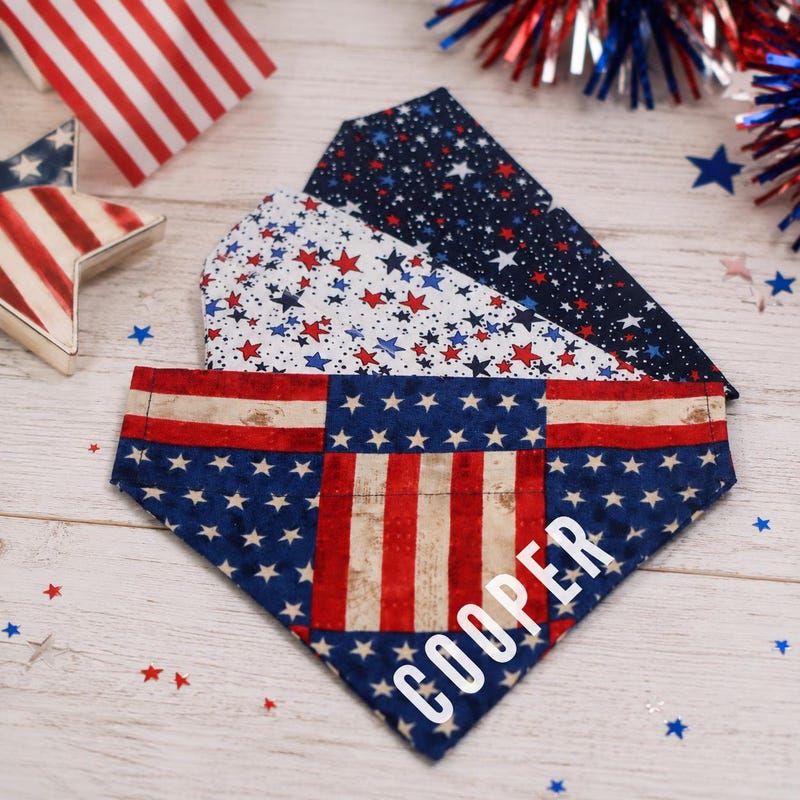 Dog Bandana Forth of July - Etsy