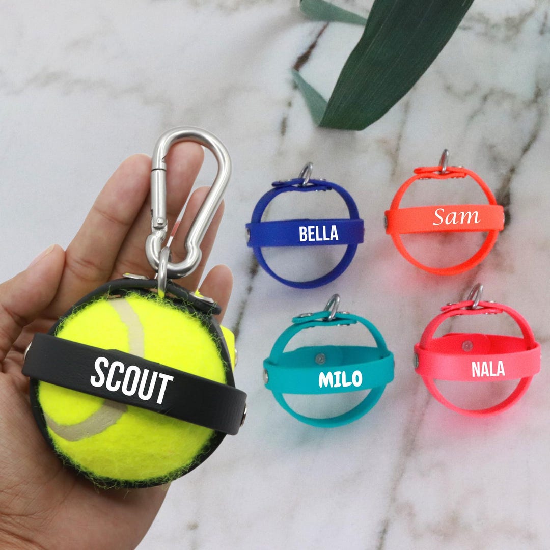 Dog Ball Holder,custom Name Dog Accessories,leash Attachment,fetch Ball ...