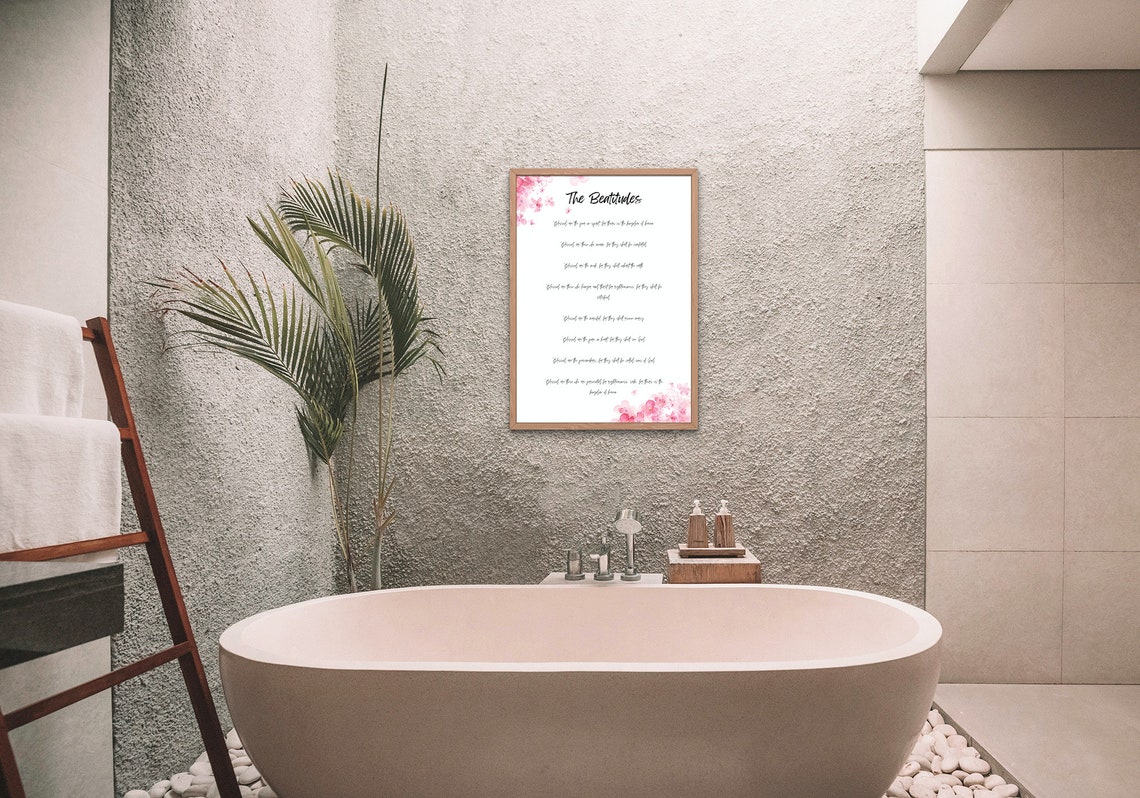 The Beatitudes | Bible Verses | Gospel Digital Art | Printable Art - Etsy