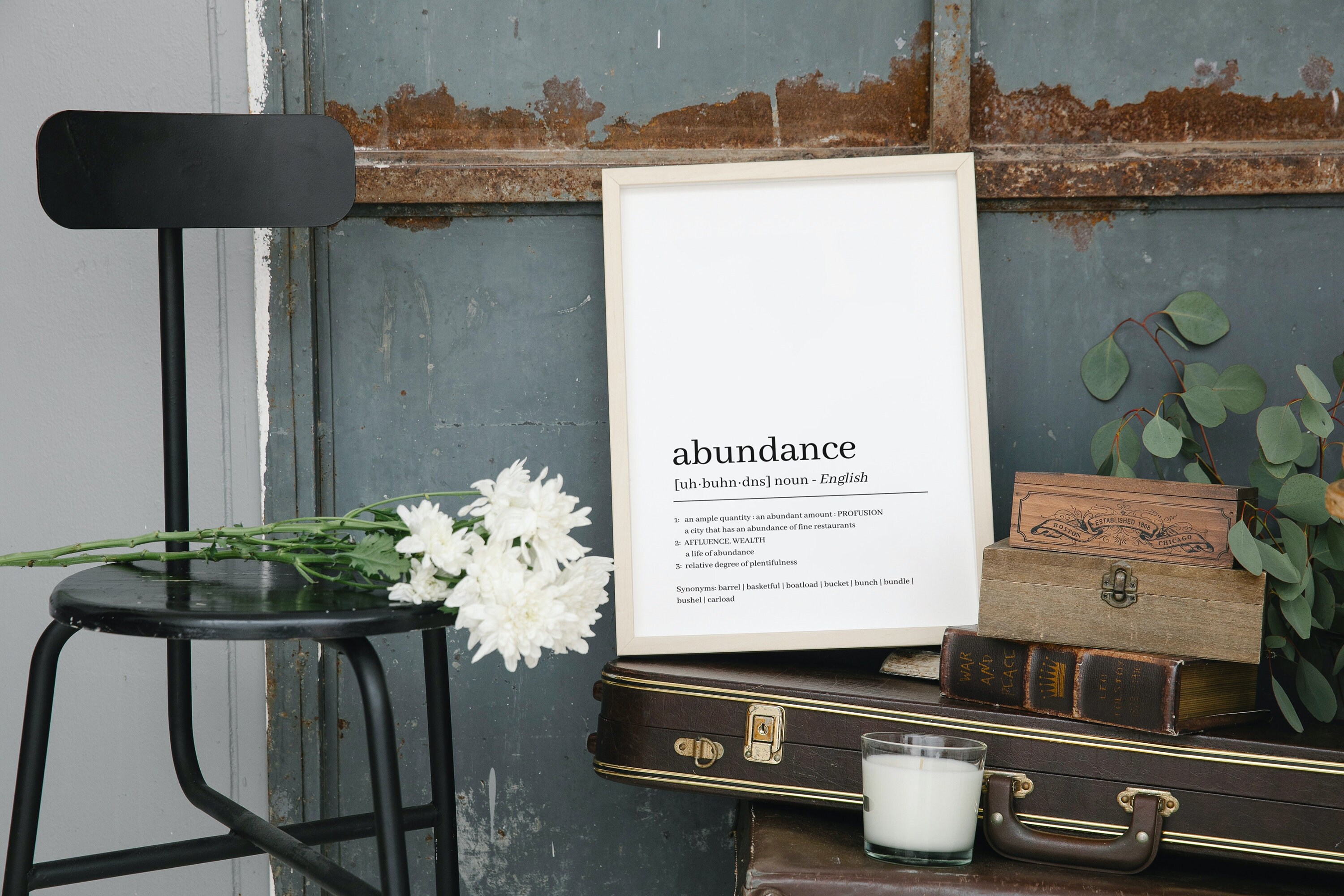 Abundance Definition | Printable Wall Art | Dictionary Definition - Etsy