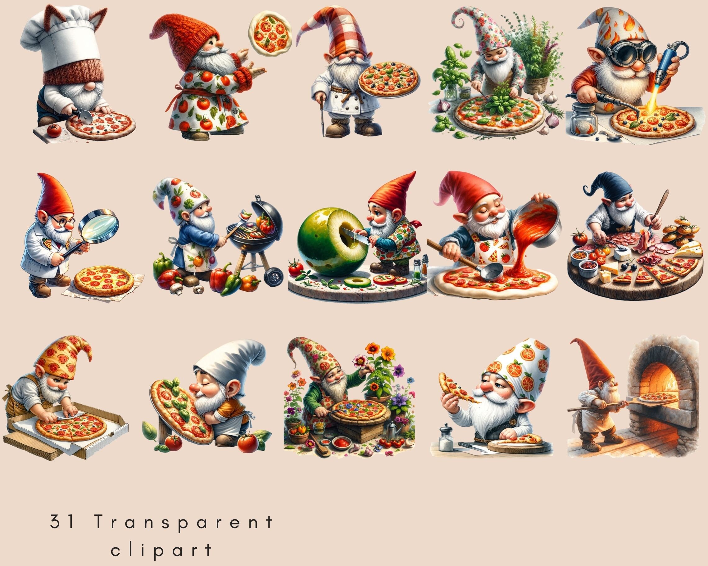 Gnome With Pizza, Pizza Gnome PNG, Pizza Lover, Gnome Food, Gnome Lover ...