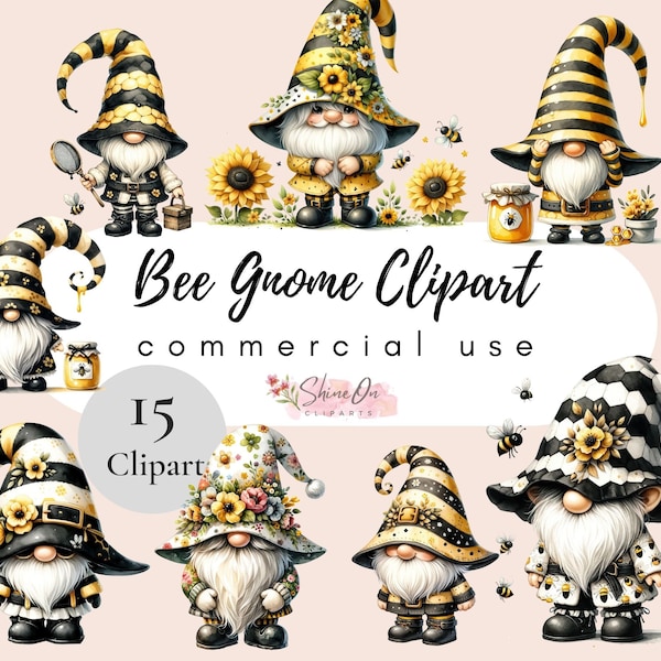 Gnome Bee Svg - Etsy