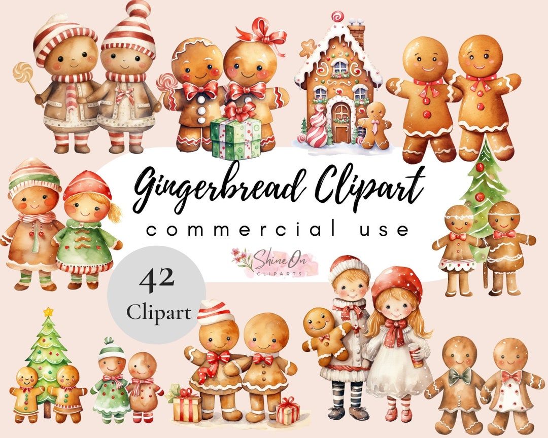Printable Gingerbread Man Clipart | Gingerbread Girl Clipart Png | Cute ...