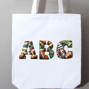 Printable Football Alphabet Letters, Football Letters Numbers Png ...