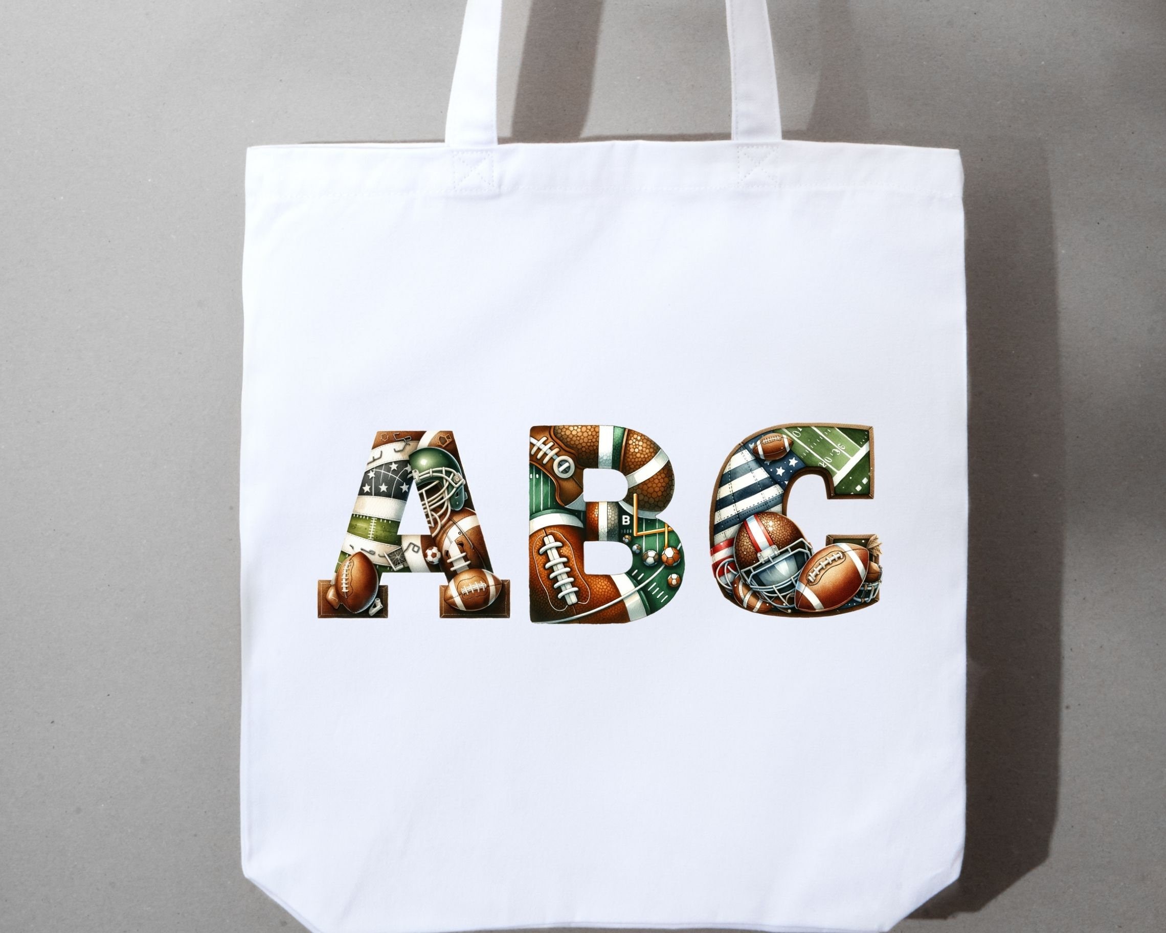 Printable Football Alphabet Letters, Football Letters Numbers Png ...