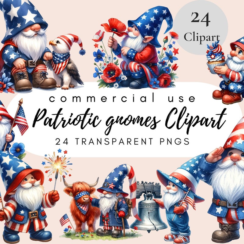 Patriotic Gnome - Etsy