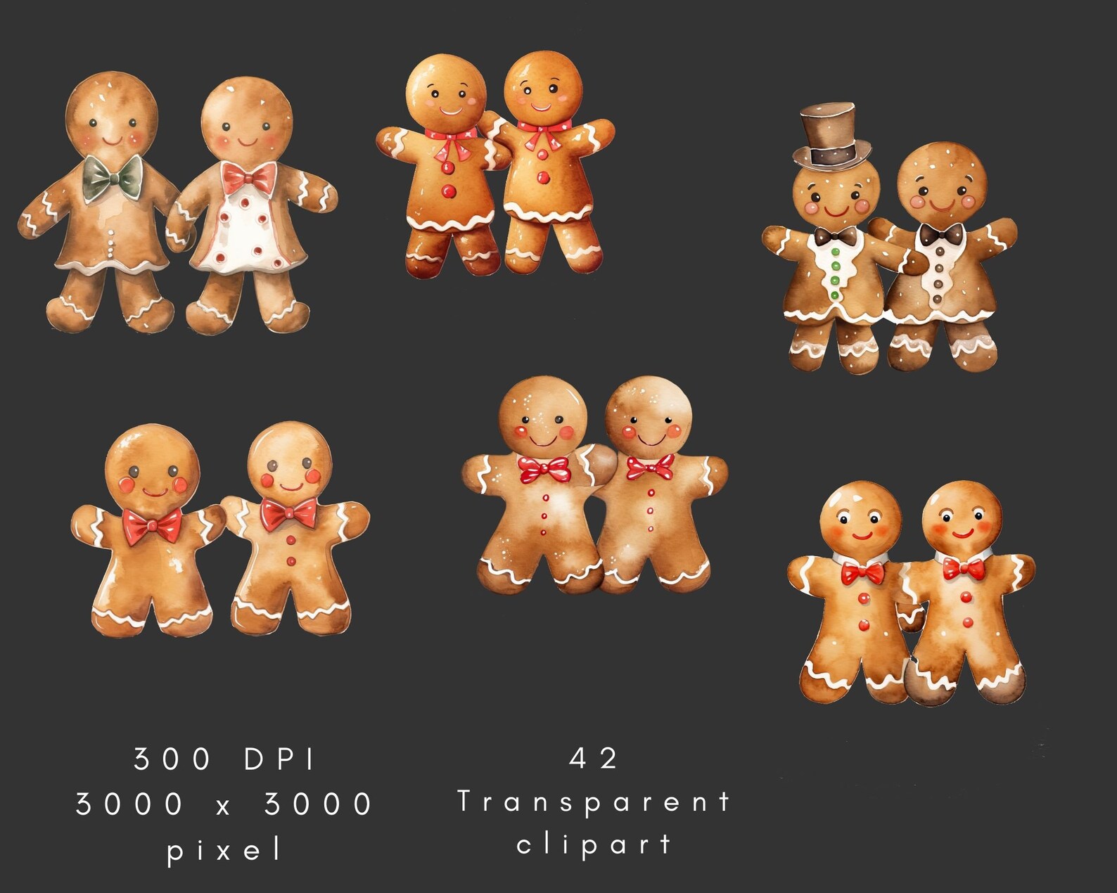Printable Gingerbread Man Clipart | Gingerbread Girl Clipart Png | Cute ...