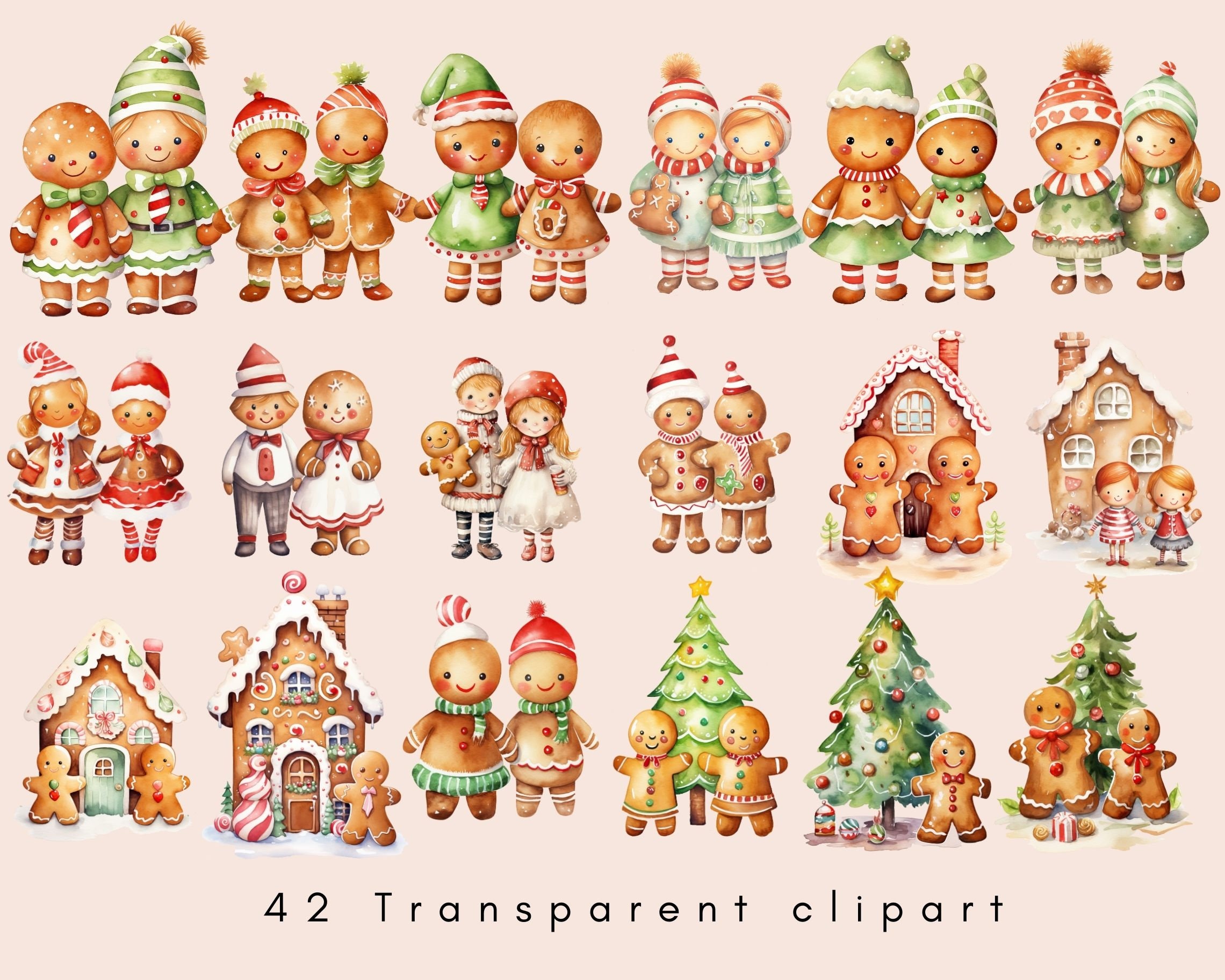 Printable Gingerbread Man Clipart | Gingerbread Girl Clipart Png | Cute ...