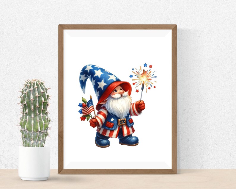 Patriotic Gnome Png, Memorial Day Gnome Png, Fourth of July Gnome PNG ...