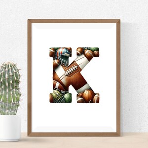 Printable Football Alphabet Letters, Football Letters Numbers Png ...