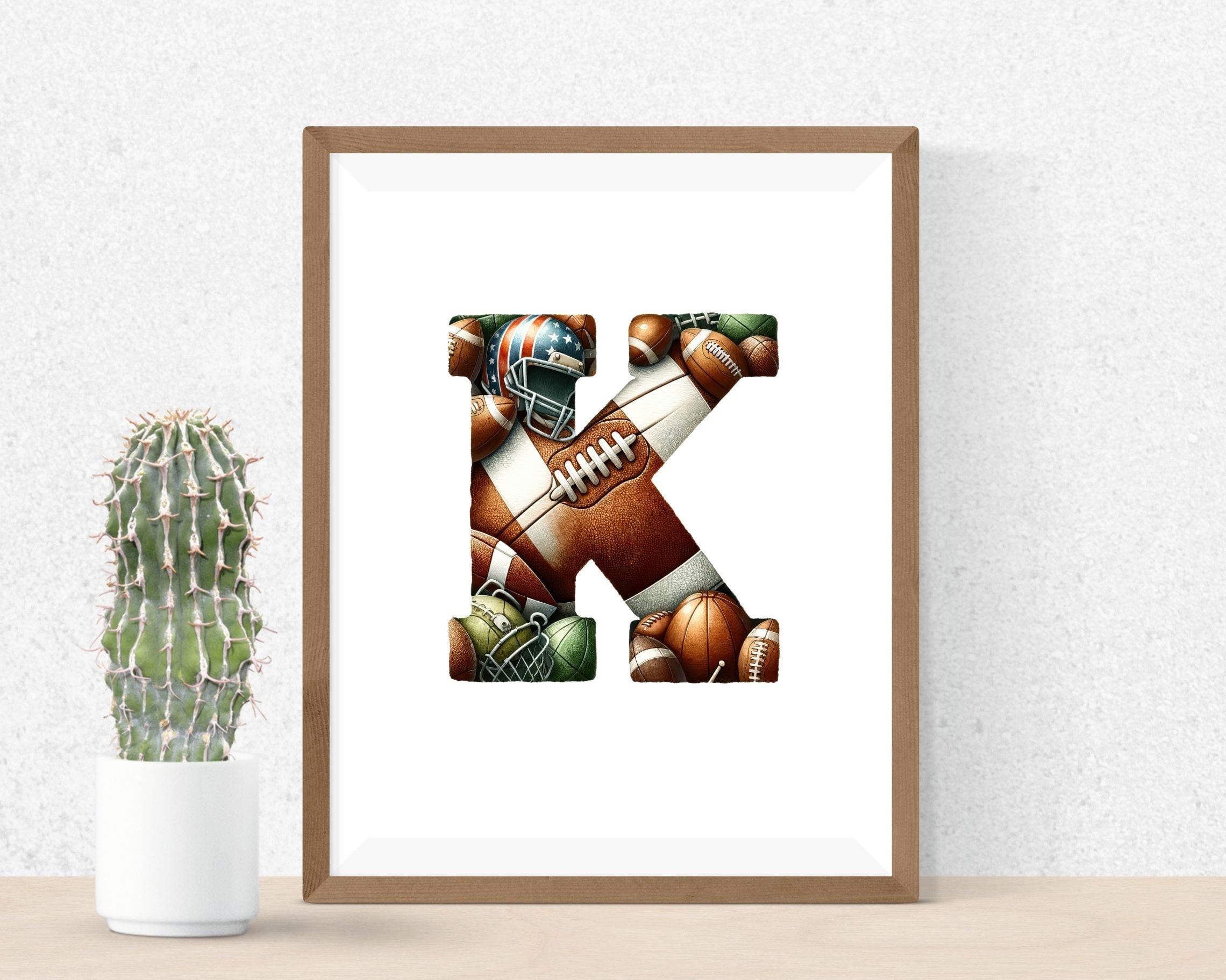 Printable Football Alphabet Letters, Football Letters Numbers Png ...