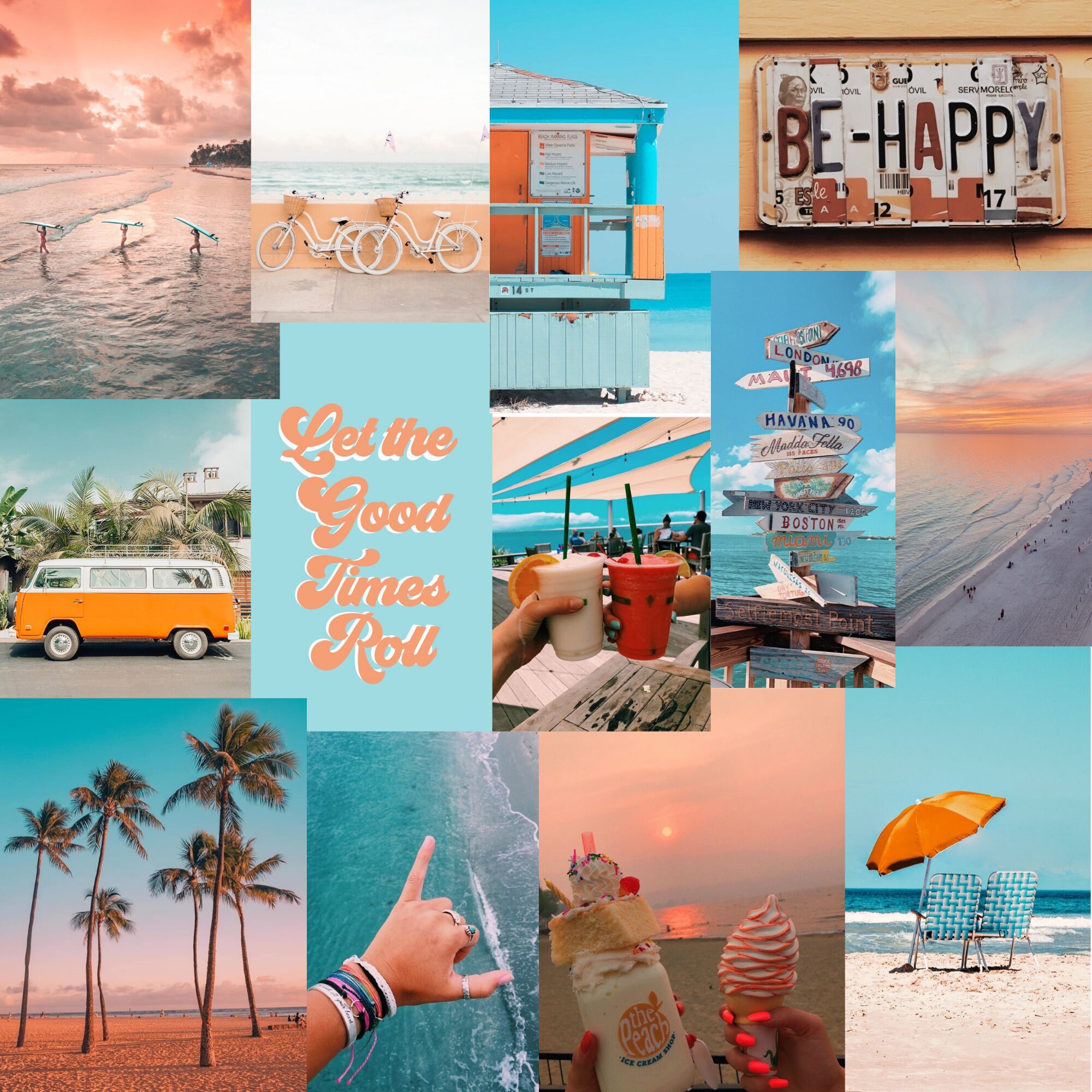 Beach Photo Wall Collage Kit Digital Download Set Of 45 Etsy Beach Photo Wall Collage Kit Digital Download Set Of 45 Etsy