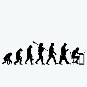 Evolution Svg Human Evolution Svg Mankind Svg Silhouette Svg Office ...