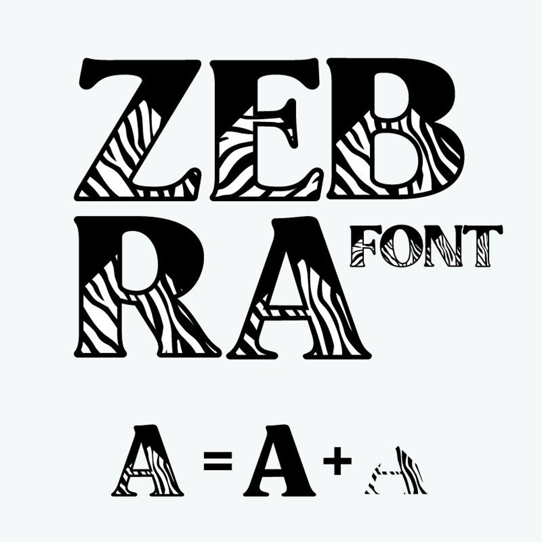 Zebra Font Svg Zebra Alphabet Svg Zebra Letters & Numbers Svg Zebra Svg ...