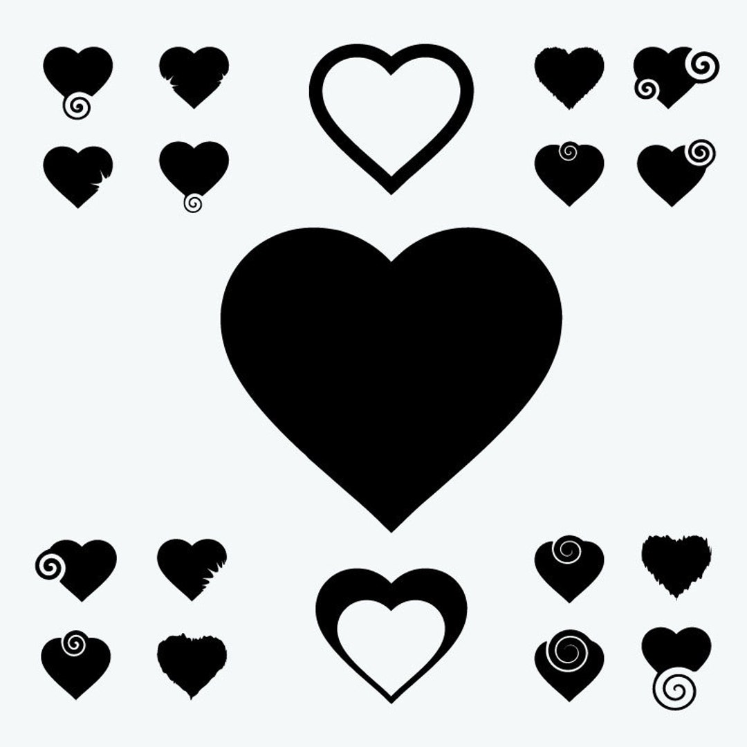 Heart Svg Stylish Hearts Svg Valentine Day Svg Love Svg Newborn Svg - Etsy