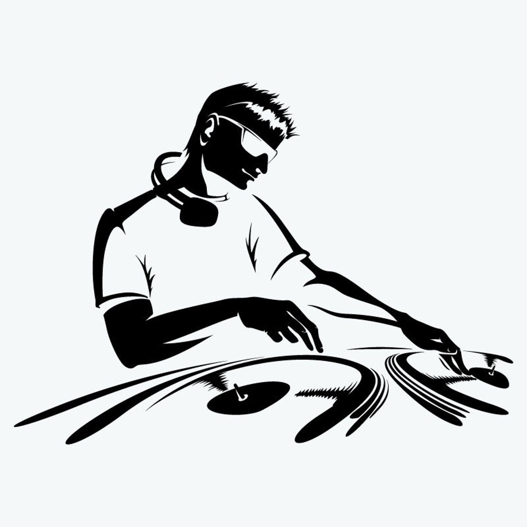 DJ Svg Disc Jockey Music Radio Svg Sound Headphones Night Club Svg ...