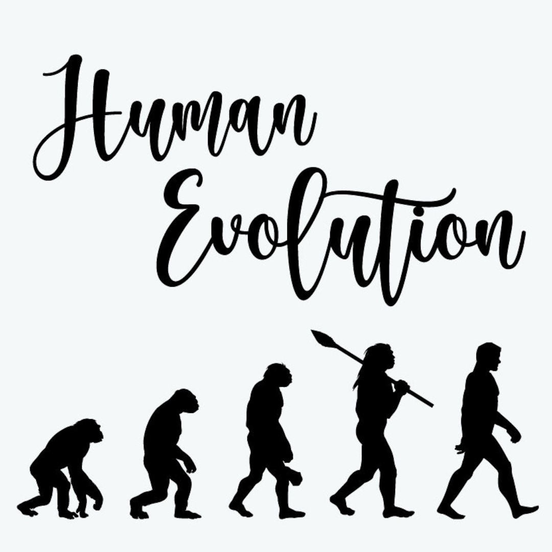 Evolution Svg Human Evolution Svg Mankind Svg Silhouette Svg - Etsy