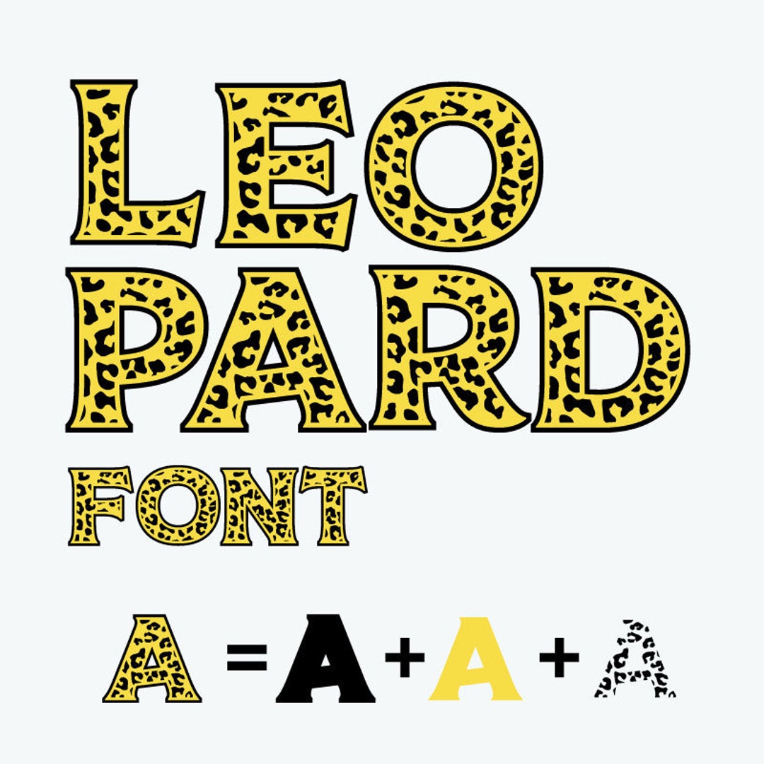 Leopard Font Svg Leopard Alphabet Svg Leopard Letters & Numbers Svg ...