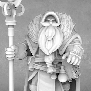 Dwarven Wizard Miniature | Dwarf Miniature | Wizard Miniature | Dnd ...