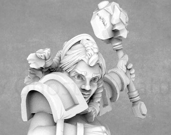 Female Dwarf Cleric - Etsy