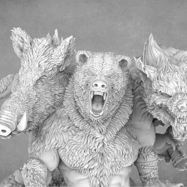 Werebear Miniature - Etsy