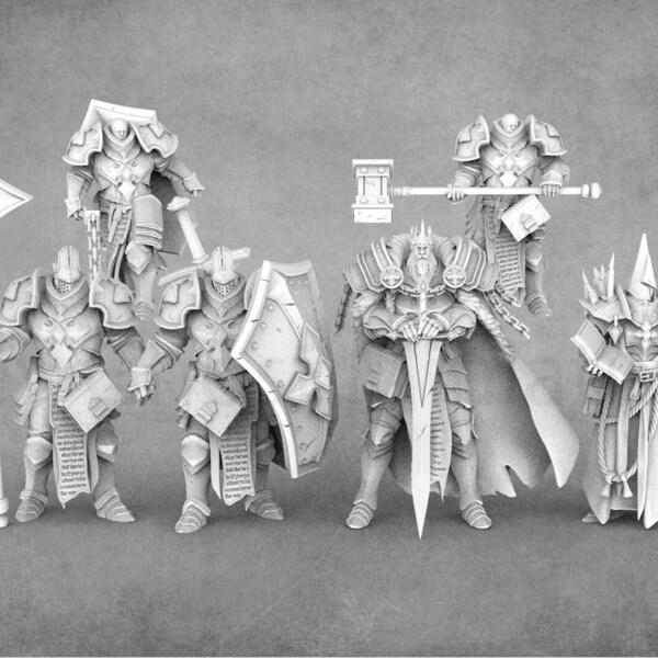 Templar Knights Figurines - Etsy