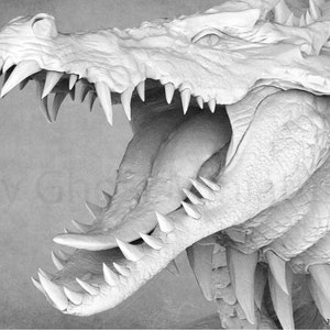 Gator Dragon Miniatures | Dragon Trappers Lodge - Etsy