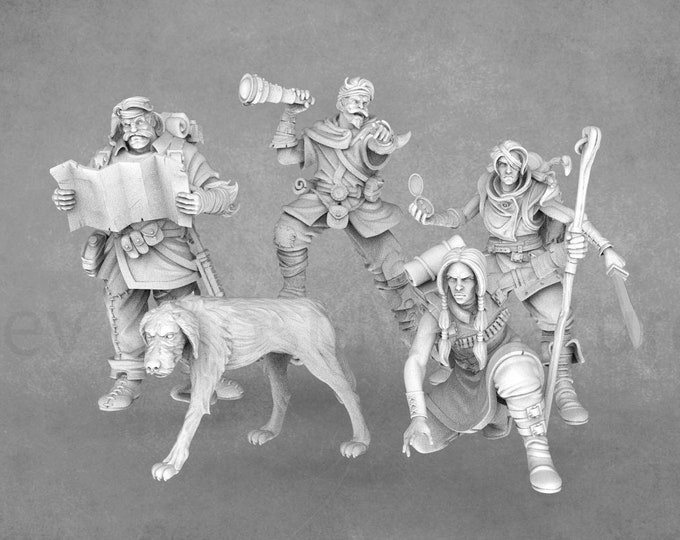 Explorer A Adventurer Guide NPC Hero 28 32mm Miniatures for Dungeons ...