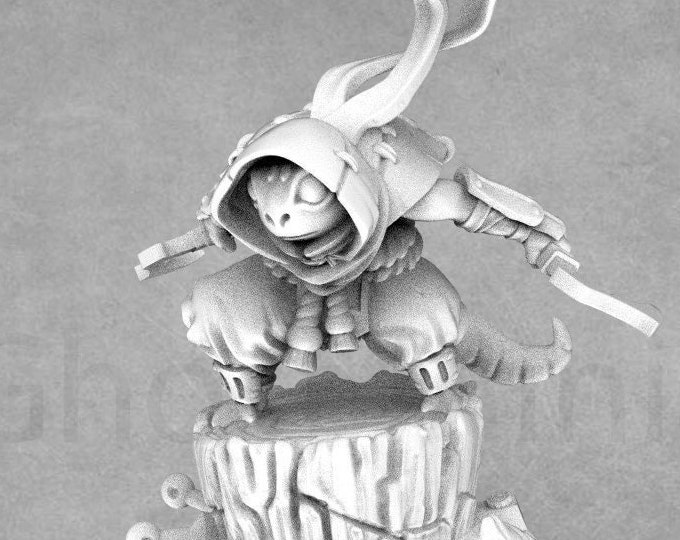 Frogfolk Monk 3D Printed Tabletop RPG Mini UNPAINTED - Etsy