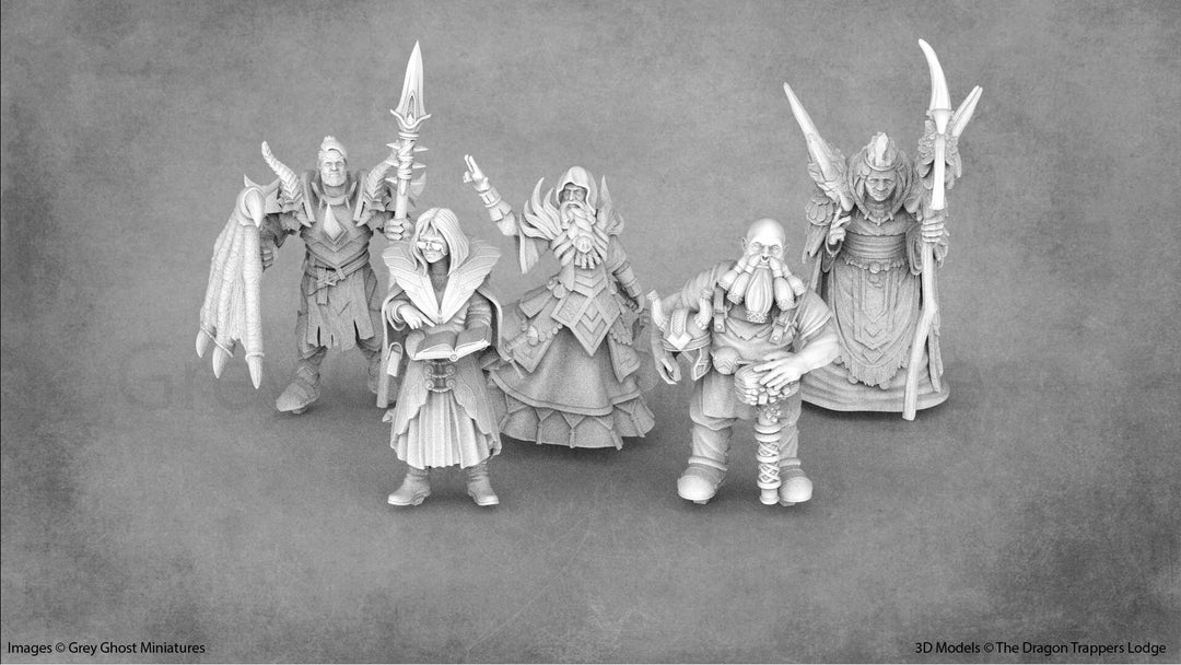 Fantasy Hero Miniatures | Dragon Trappers Lodge - Etsy