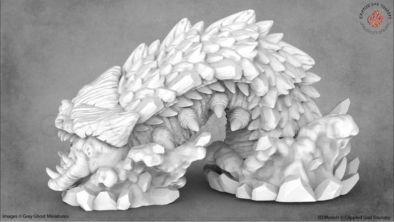 Giant Frost Worm Dnd Monsters Polar Worm Miniature | Etsy