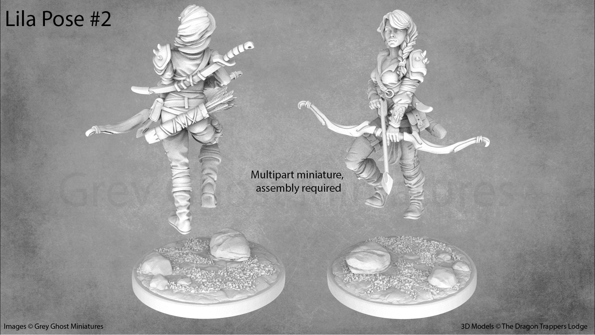 Lila & Grimpaw Wolf Mount Woman Warrior Female Elf - Etsy