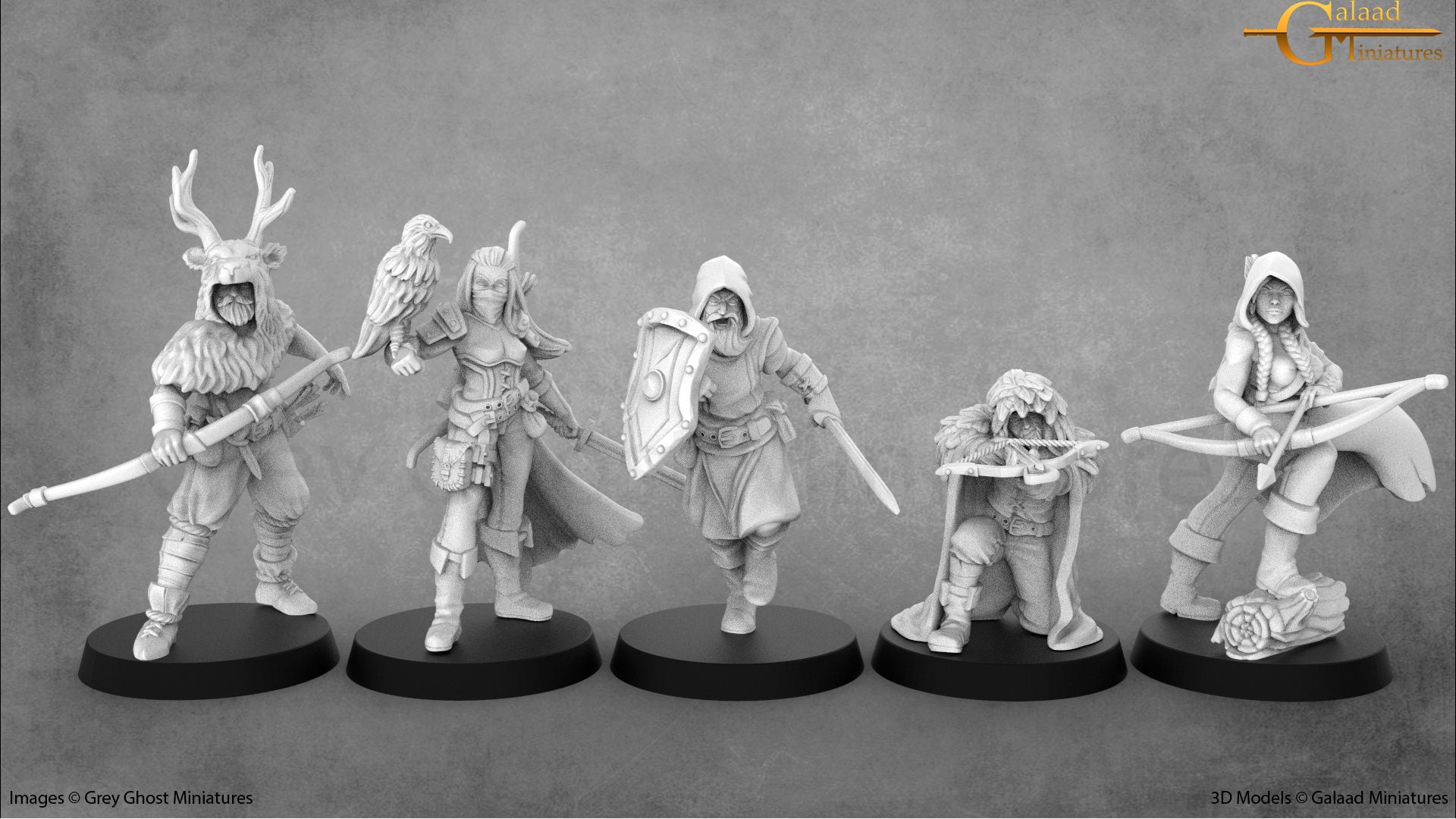 Awesome Set of Human Scout Miniatures 28mm Miniatures 35mm | Etsy