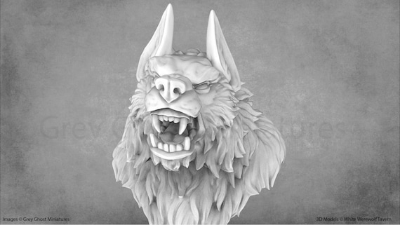Stunning Werewolf Bust Miniature Werewolf Bust Bust | Etsy