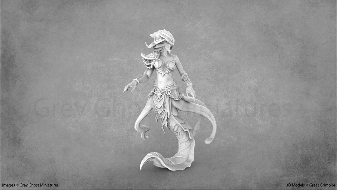 Scylla Miniature, Siren of the Sea, Resin 3D Print - Etsy