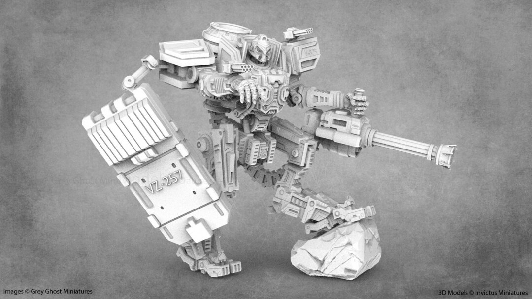 Futuristic Sci-fi Miniatures | Robot Warfare | Invictus Miniatures - Etsy