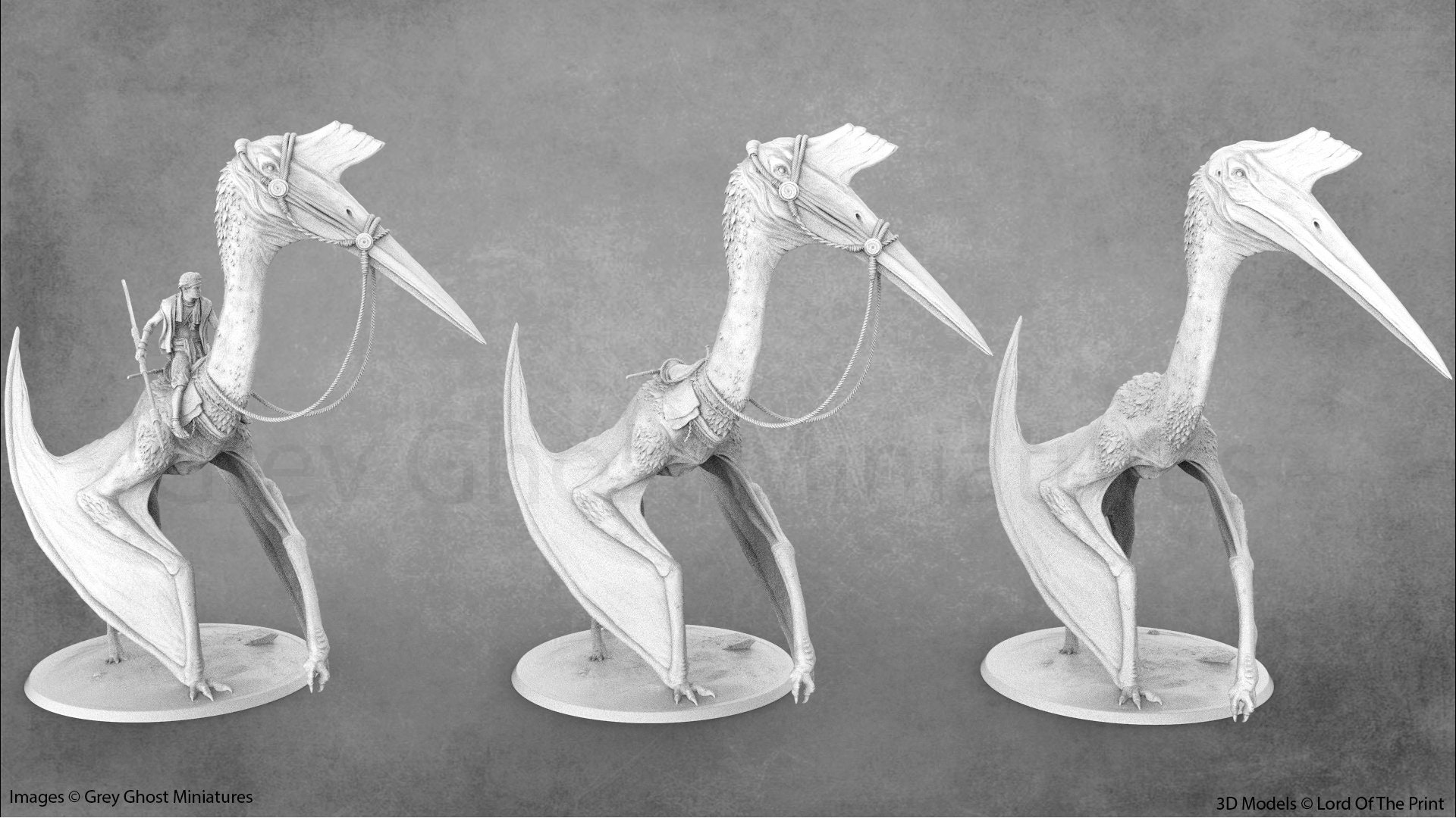 Quetzalcoatlus & Rider | Pterosaur Miniature | Dinosaur Model | Lord of ...